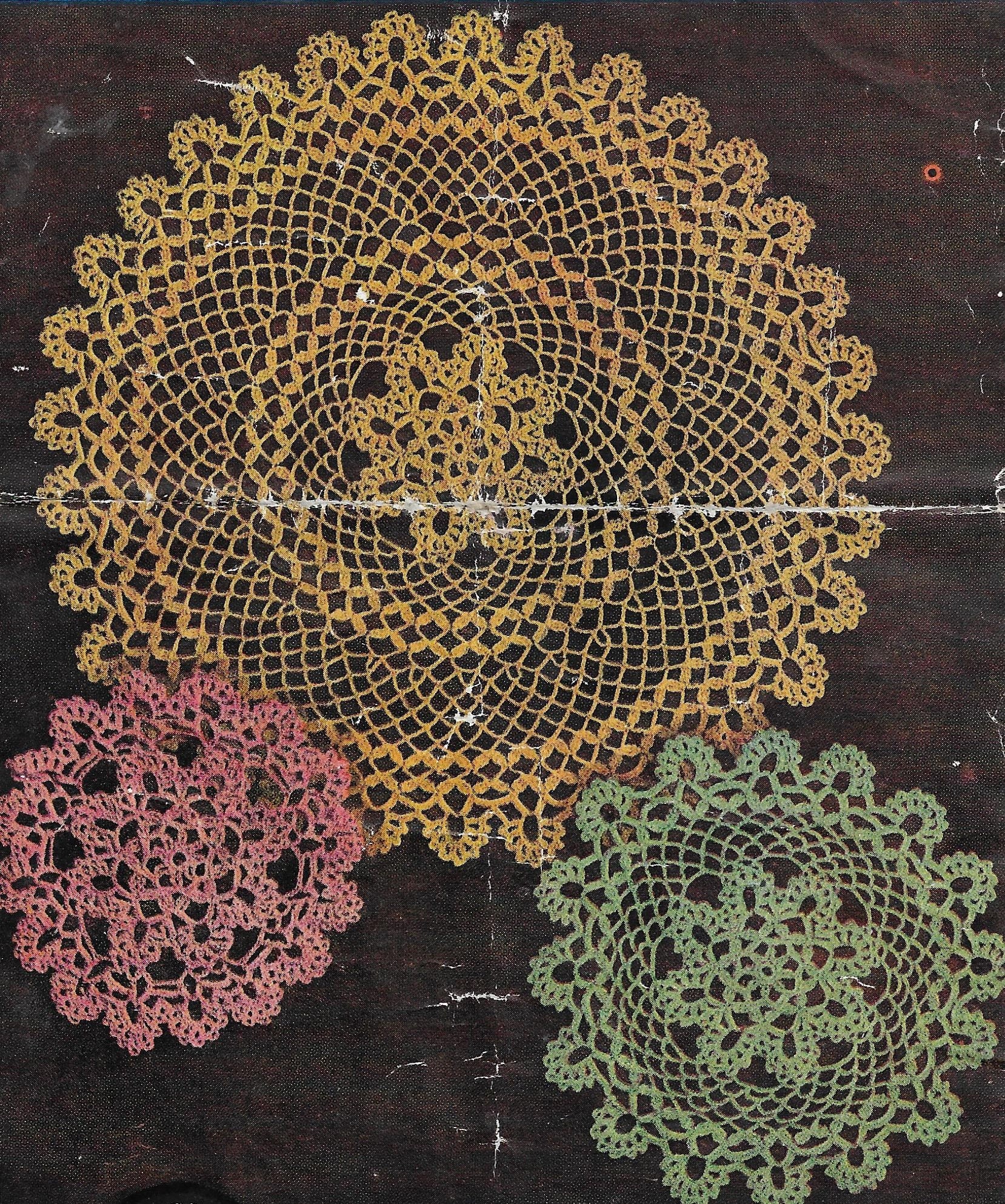 Table Mats Crochet Pattern Vintage Doilies Place Mats Home - Etsy