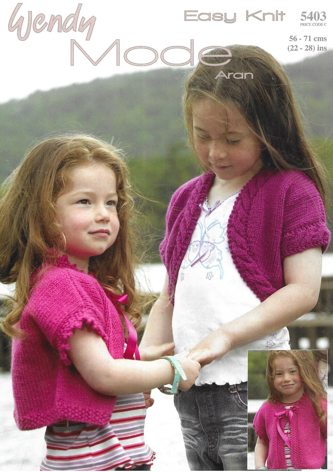 Childrens Bolero • Knitting Pattern Vintage • 22-28" Chest • Easy Knit ...