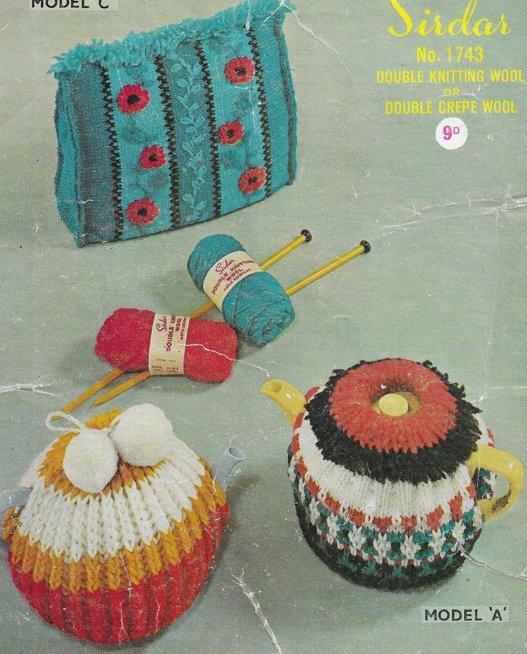 Vintage Knitting Pattern for Tea Cosy • Three English Tea Cosies ...