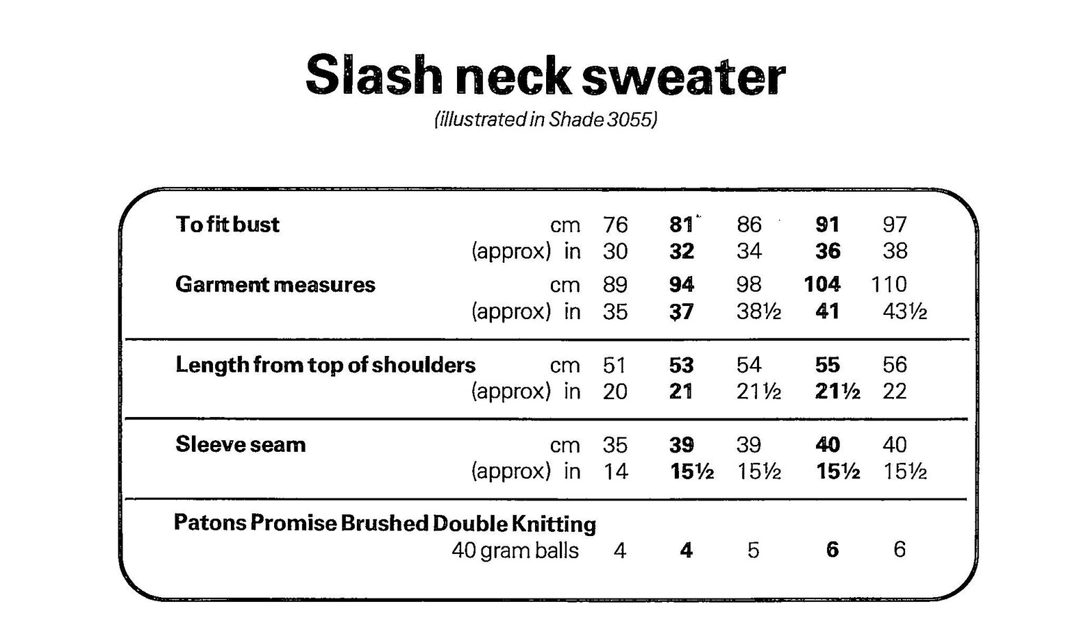 Womens Sweater Knitting Pattern, PDF, 1980's Vintage Slash Neck Jumper ...
