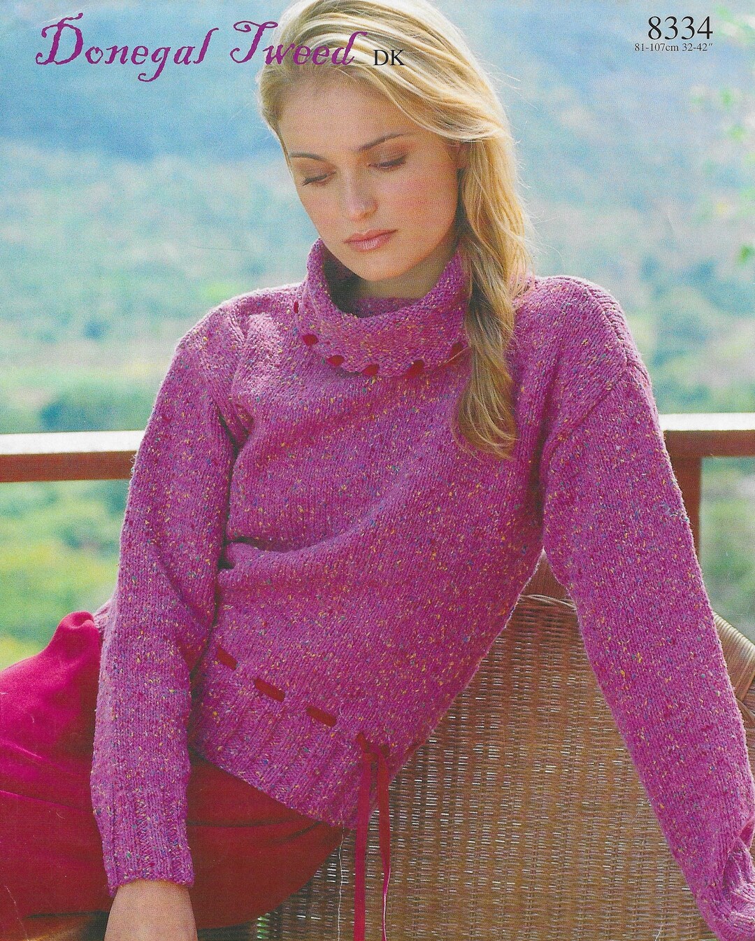 Womens Sweater Knitting Pattern PDF • 32-42" • Ladies Polo Neck Jumper ...