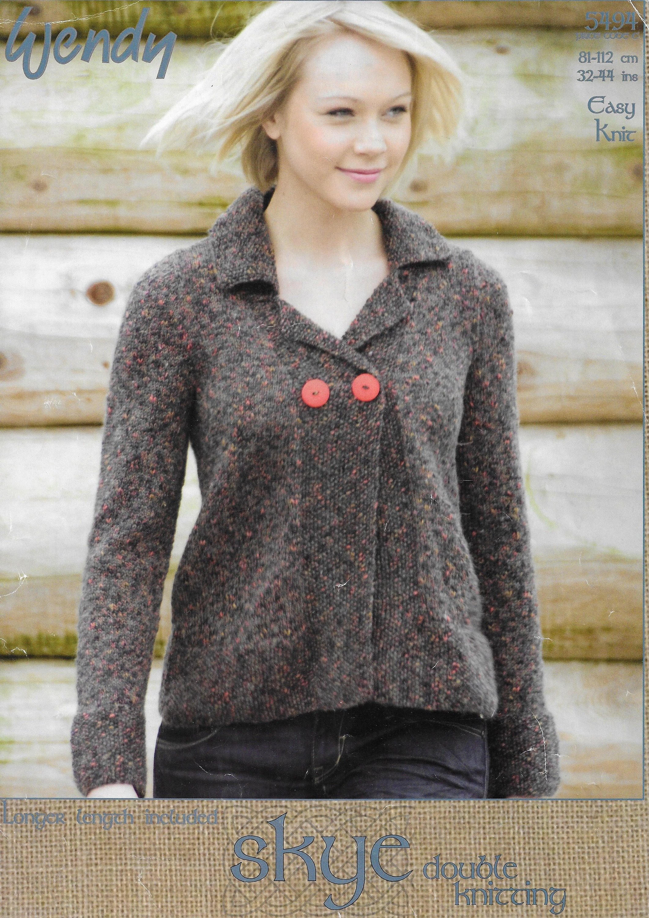 Womens Jacket Knitting Pattern, PDF, Long & Short, Easy Knit, Two ...