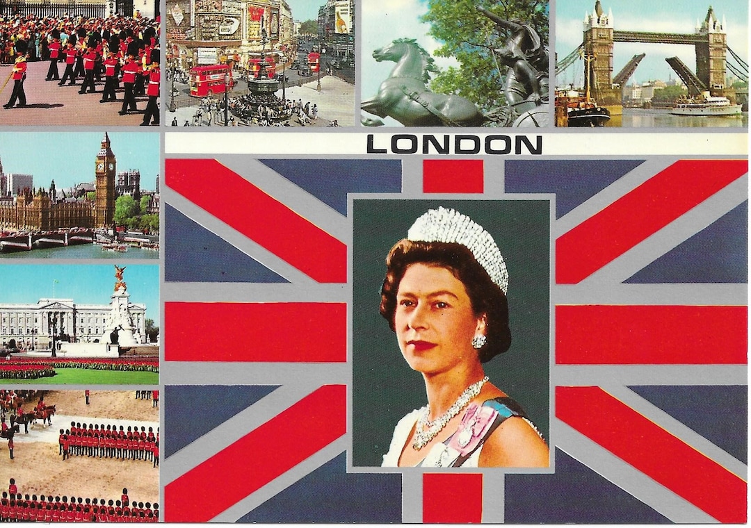 Queen Elizabeth II Vintage Postcard, 1977, British Royal Family, Views ...