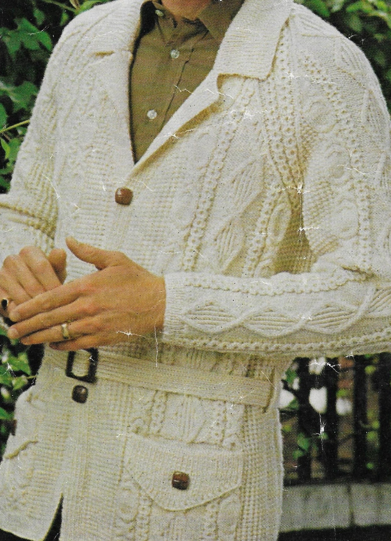 Mens Jacket Knitting Pattern, PDF, Vintage 1970s, 36-48" Belted ...