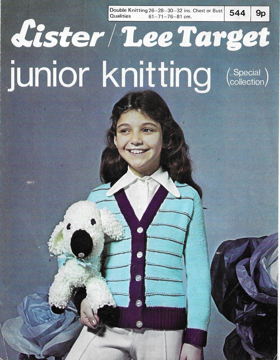 Girls Cardigan PDF Knitting Pattern • V Neck, Long Sleeved Cardigan ...