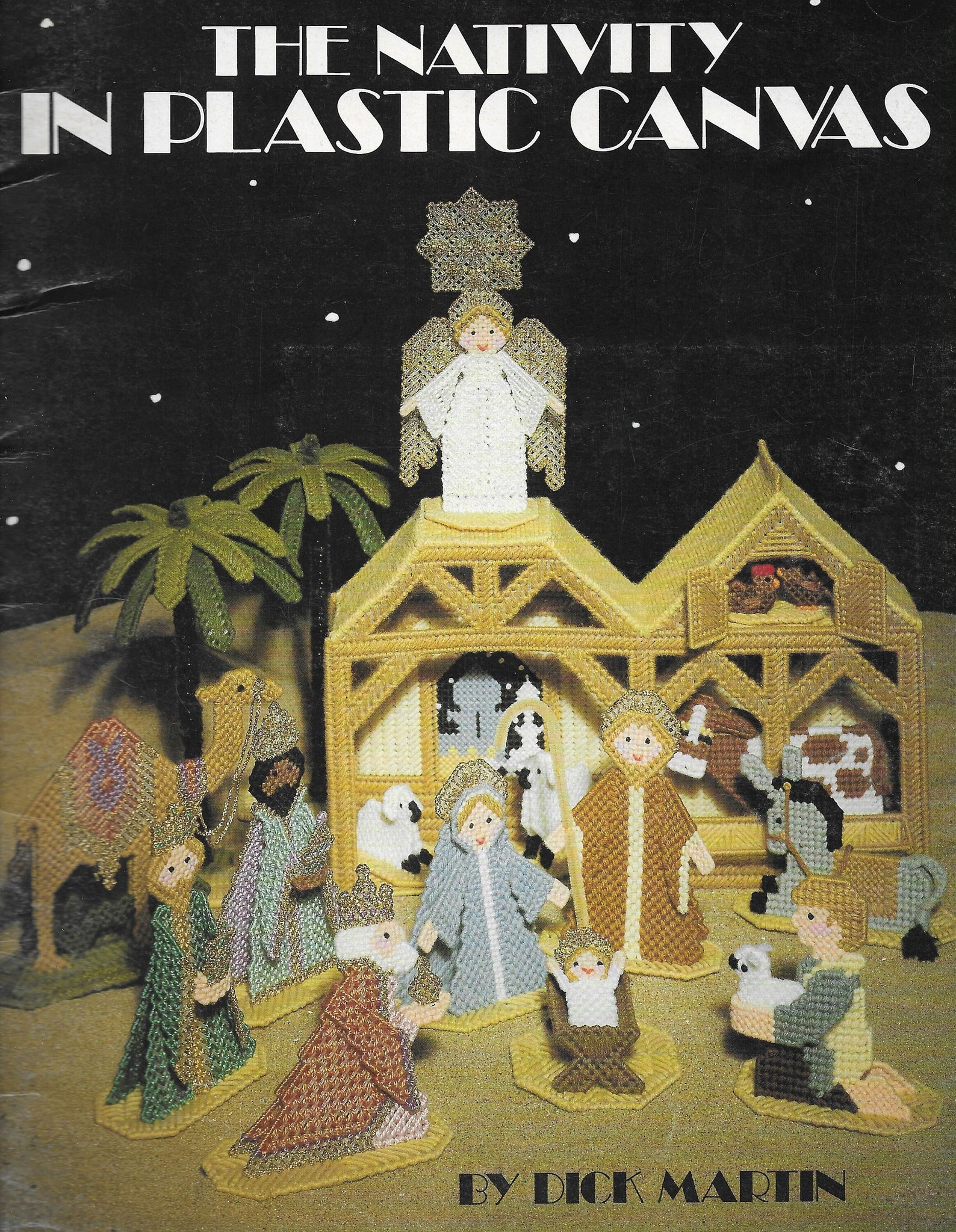 Christmas Nativity Plastic Canvas Vintage Pattern • Jesus Mary Joseph ...