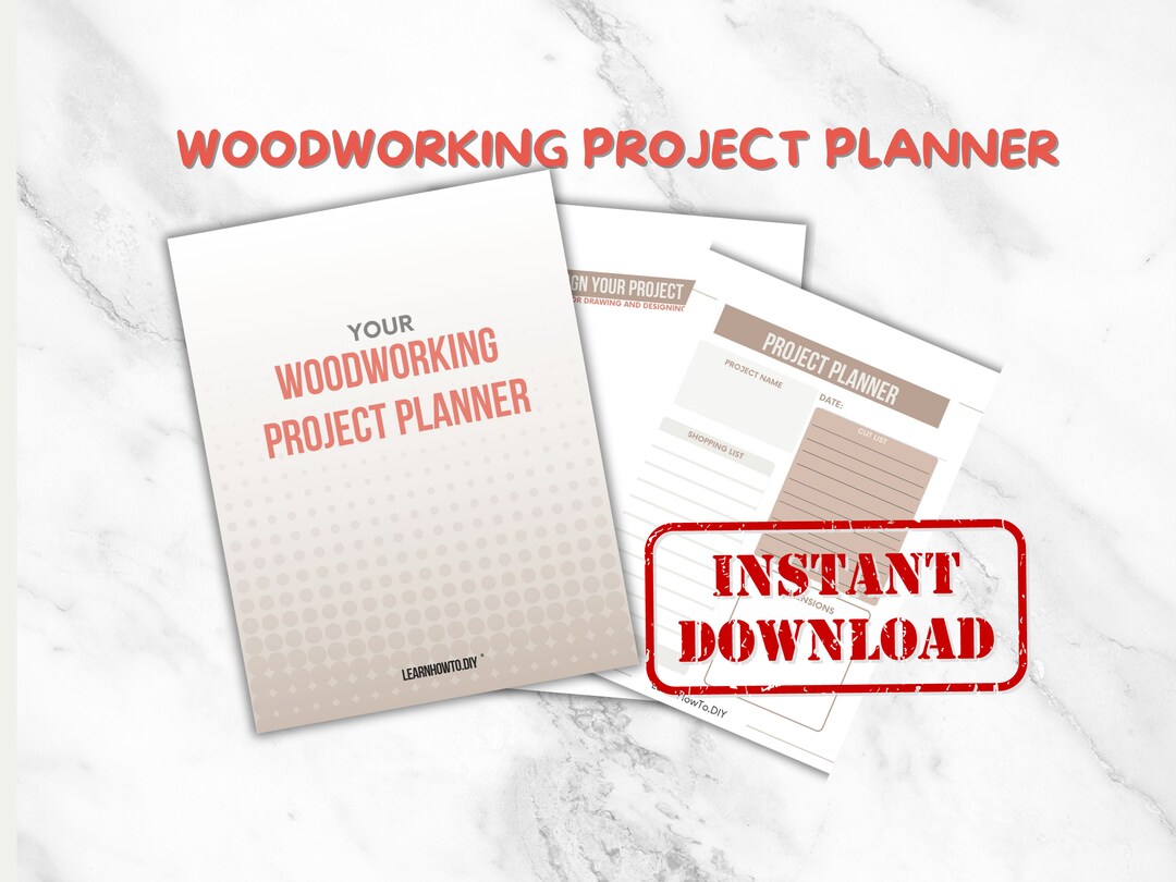 Woodworking Project Planner, DIY Carpenter Organizer (PDF Download) - Etsy