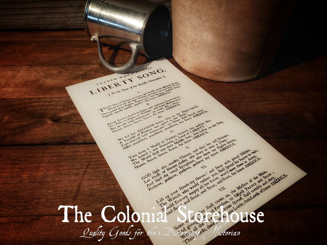 1770 the New Massachusetts Liberty Song - Etsy