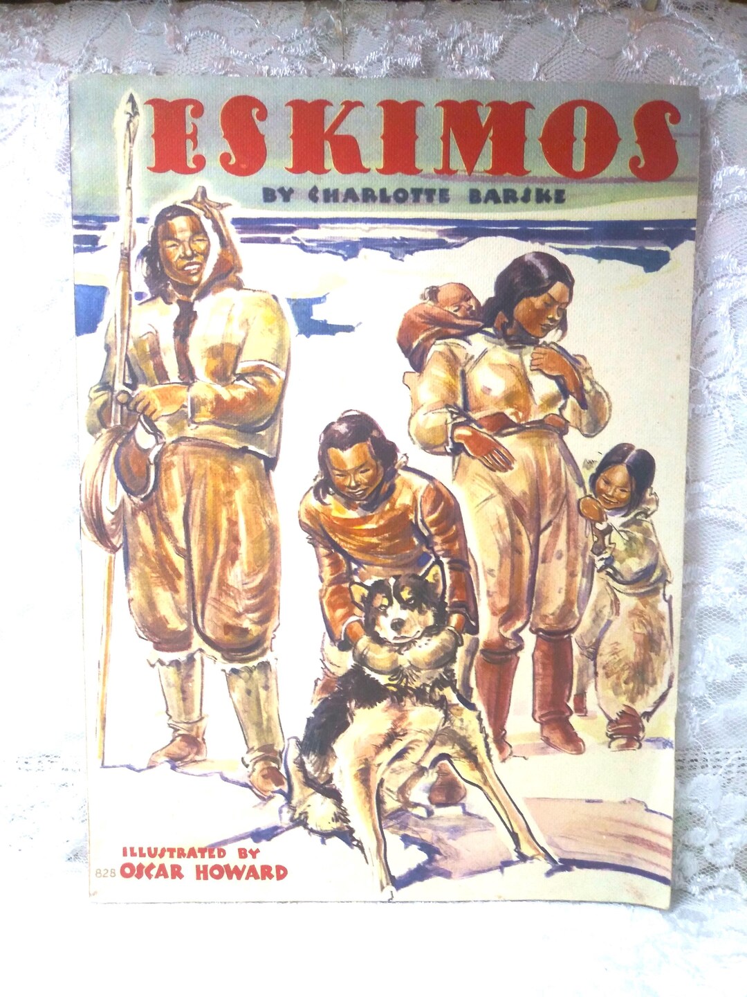 Vintage Linen Children's Book: Eskimos, 1940 Illustrated Edition - Etsy