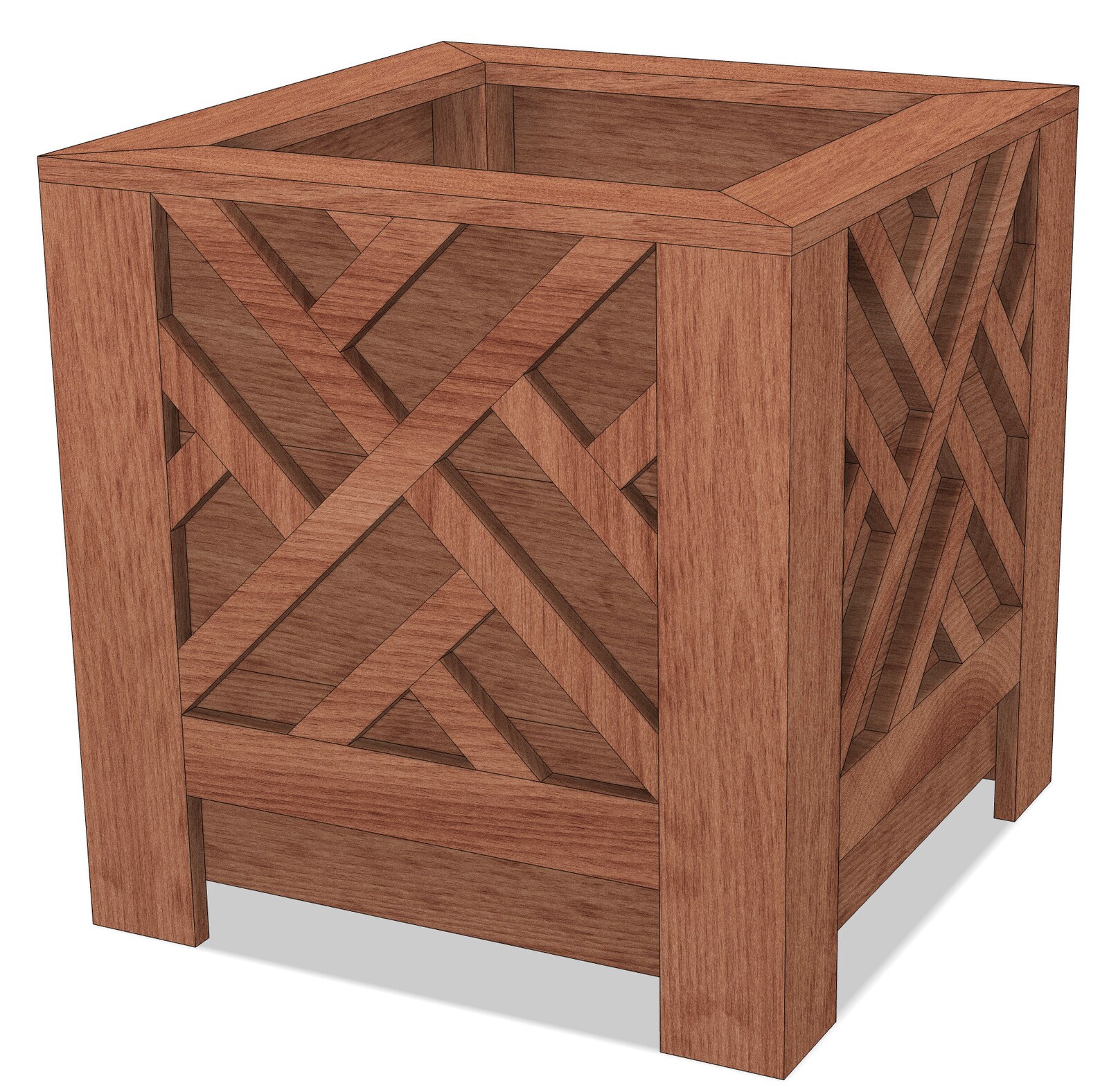 18 Inch Planter Box Woodworking Plans (12 Page Illustrated Plan Set) - Etsy