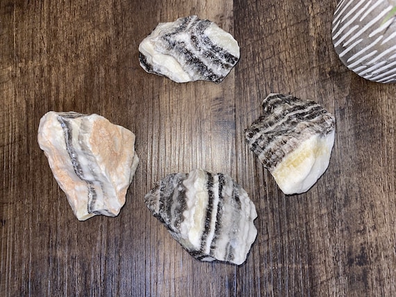 Zebra Calcite Rough Large Crystal Chakra Healing Gemstone - Etsy