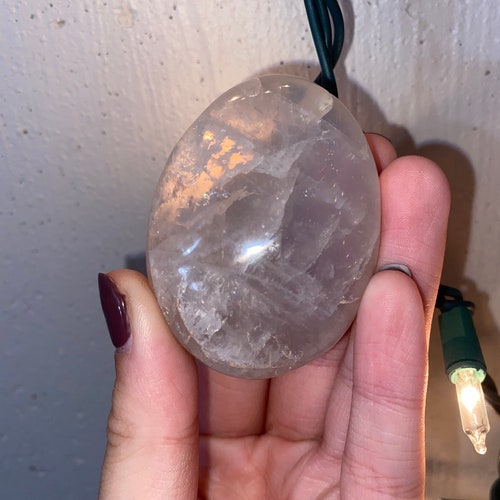 Blue Rose Quartz Palmstone Home Décor Home & Living etna.com.pe