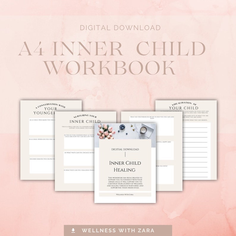 A4 Inner Child Healing Workbook Personal Growth Journal Bundles ...
