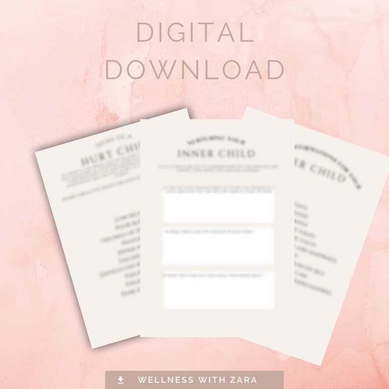 A4 Inner Child Healing Workbook Personal Growth Journal Bundles ...