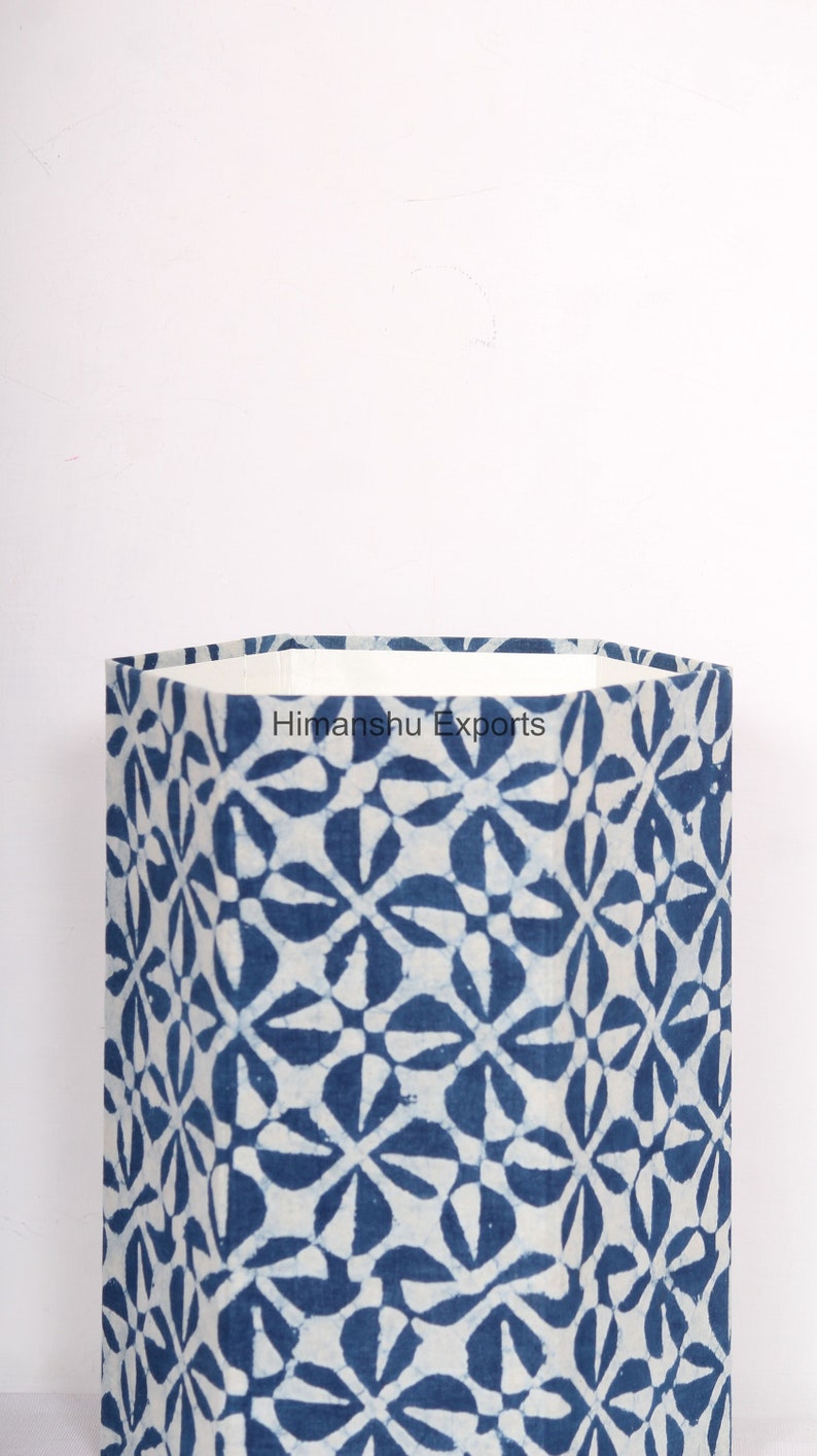 Eco Friendly Waste Bin Study Room Dustbin Handblock Printed Handmade ...