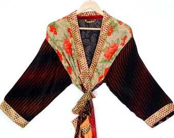 Sari Patchwork Robe - Etsy