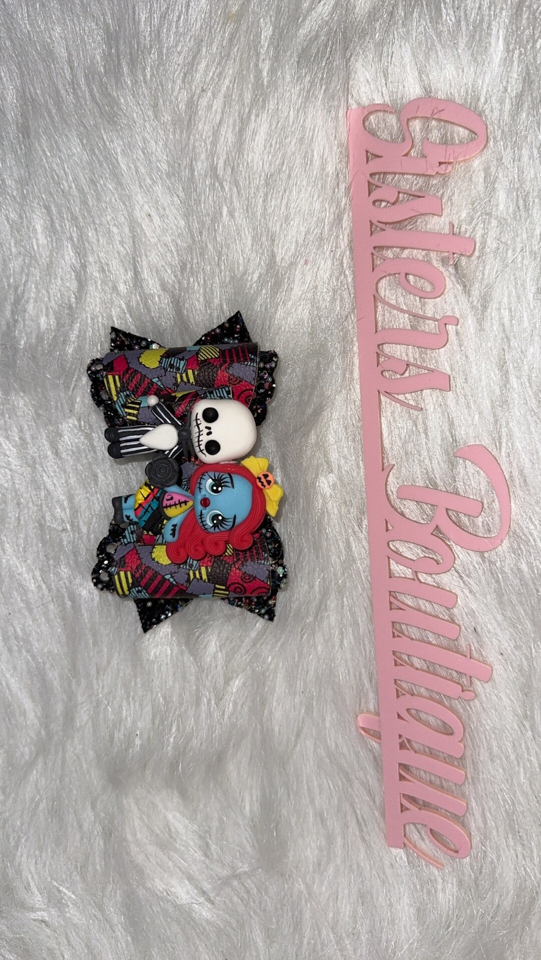 Inspired in Jack and Sally Bow 5, Moño De Jack Y Sally, Clay - Etsy