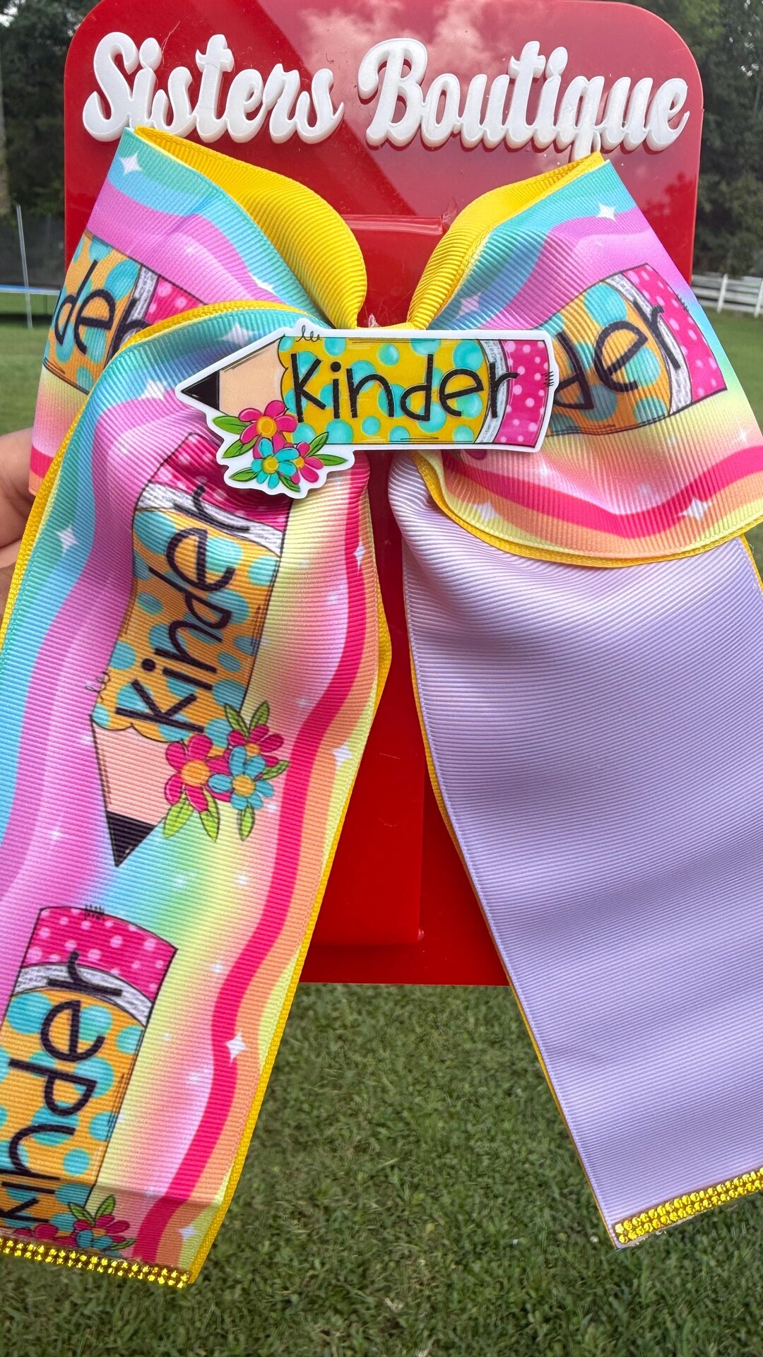 Kindergarten Cheer Bow, Back to School - Etsy