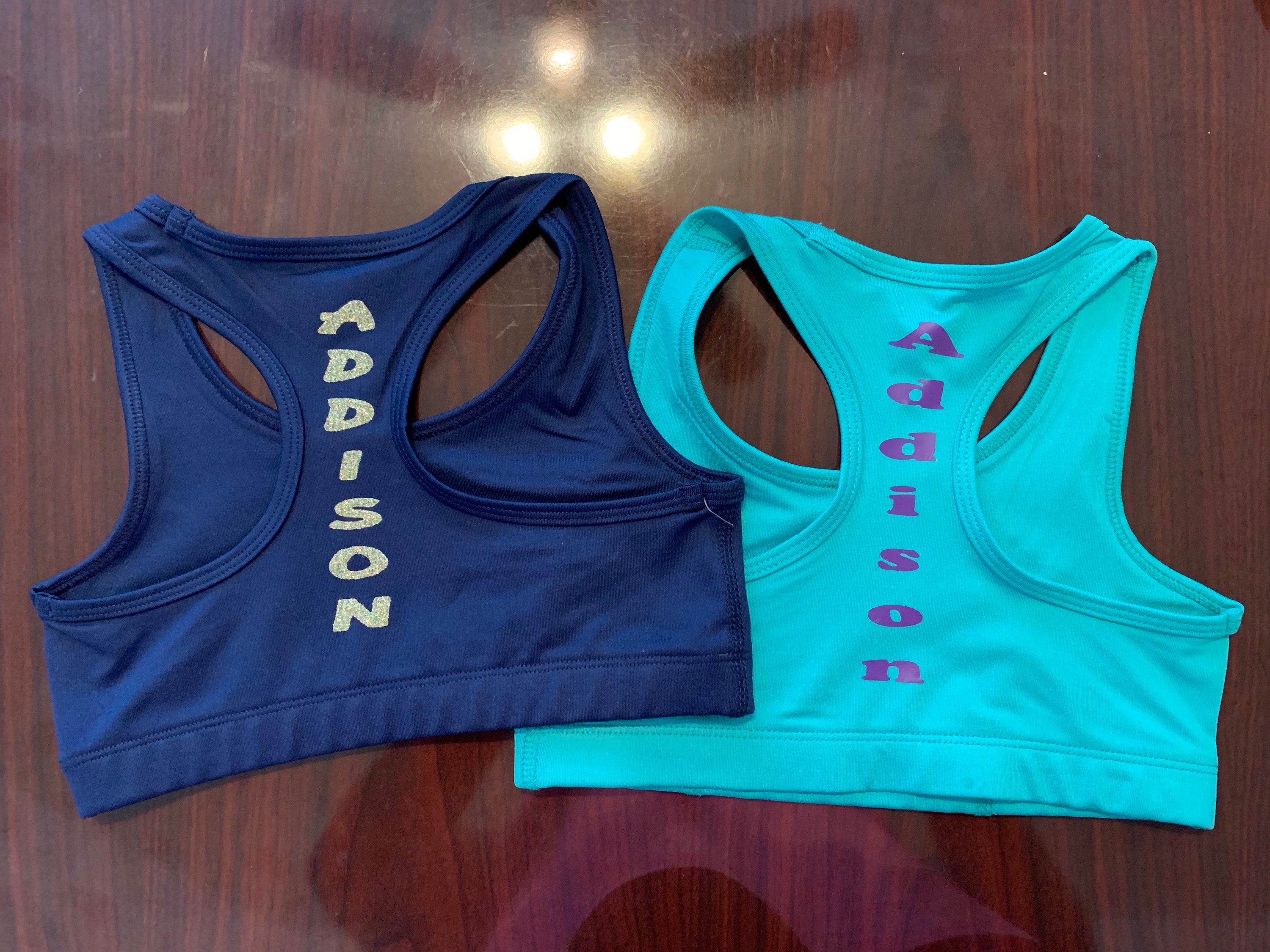 Personalized Sports Bras - Etsy