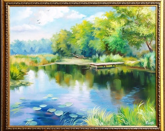 Spring River Oil Painting - Etsy