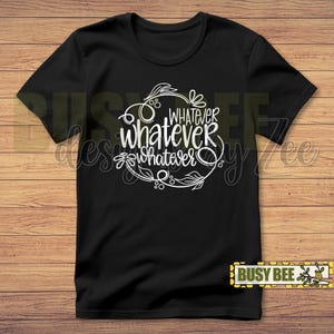 Whatever SVG + PNG - Etsy