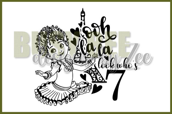Fancy Nancy Ooh La La Look Whos 7 Svg Png Etsy
