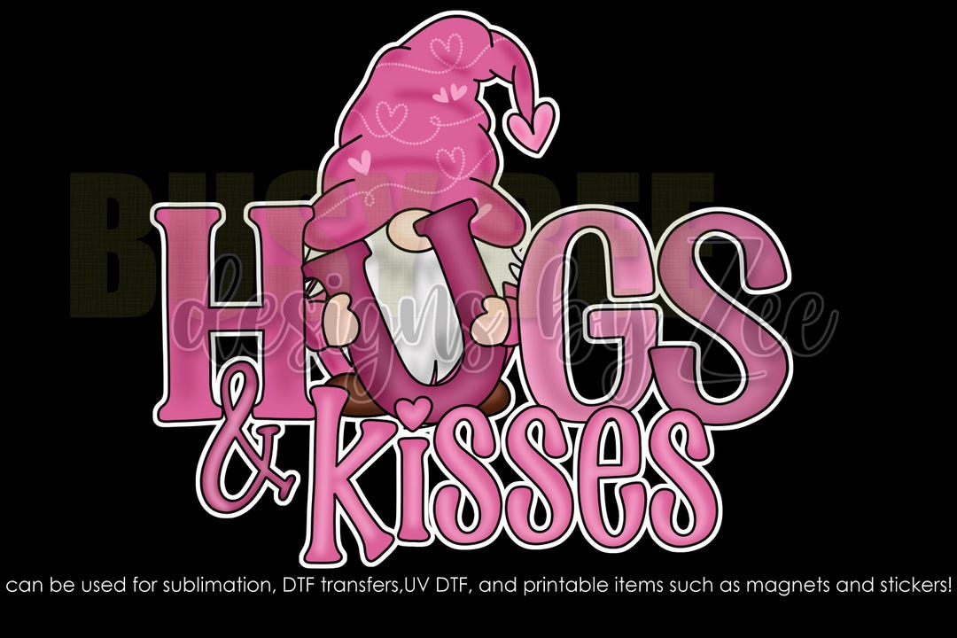 Gnome Hugs and Kisses Print - Etsy