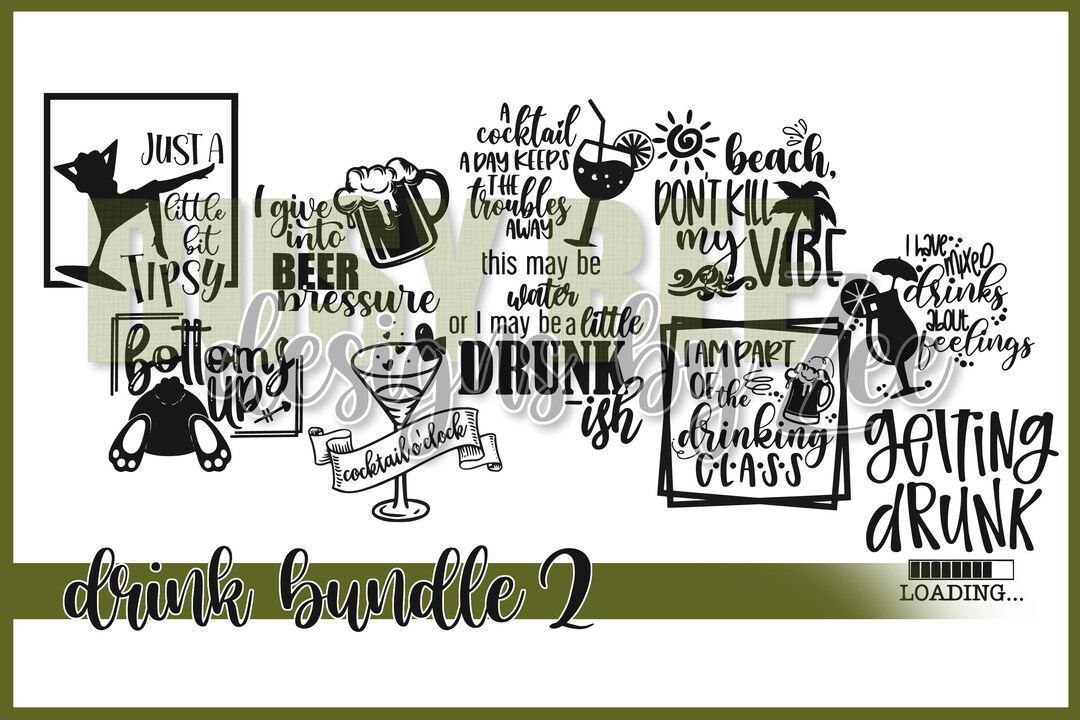 Drink Bundle 2 SVG Only - Etsy