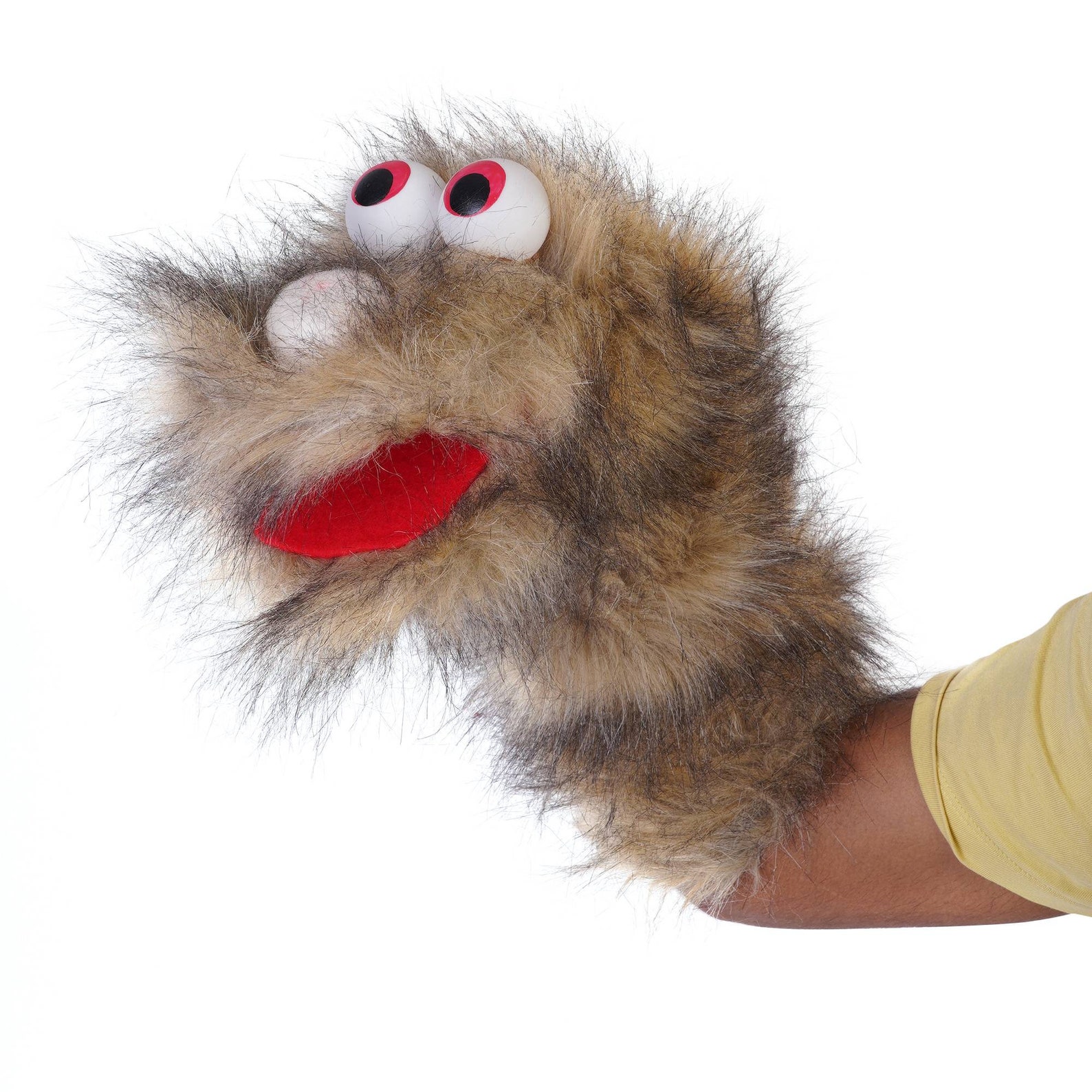 Big fur hand puppet | Etsy