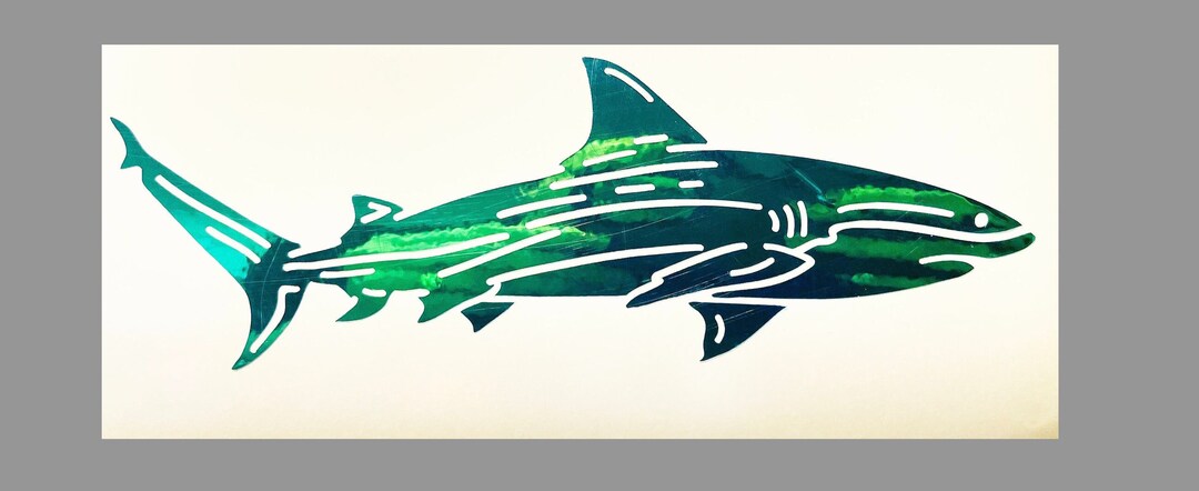 Shark Decal, Sticker, Car Decal, Laptop Sticker, Server Book Sticker ...