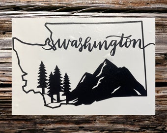 Washington State Decal - Etsy