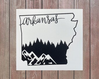 Arkansas State Decal | Etsy