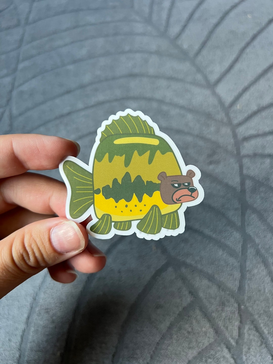 Spongebob Inspired Angry Sea Bear, Vinyl Waterproof Sticker - Etsy