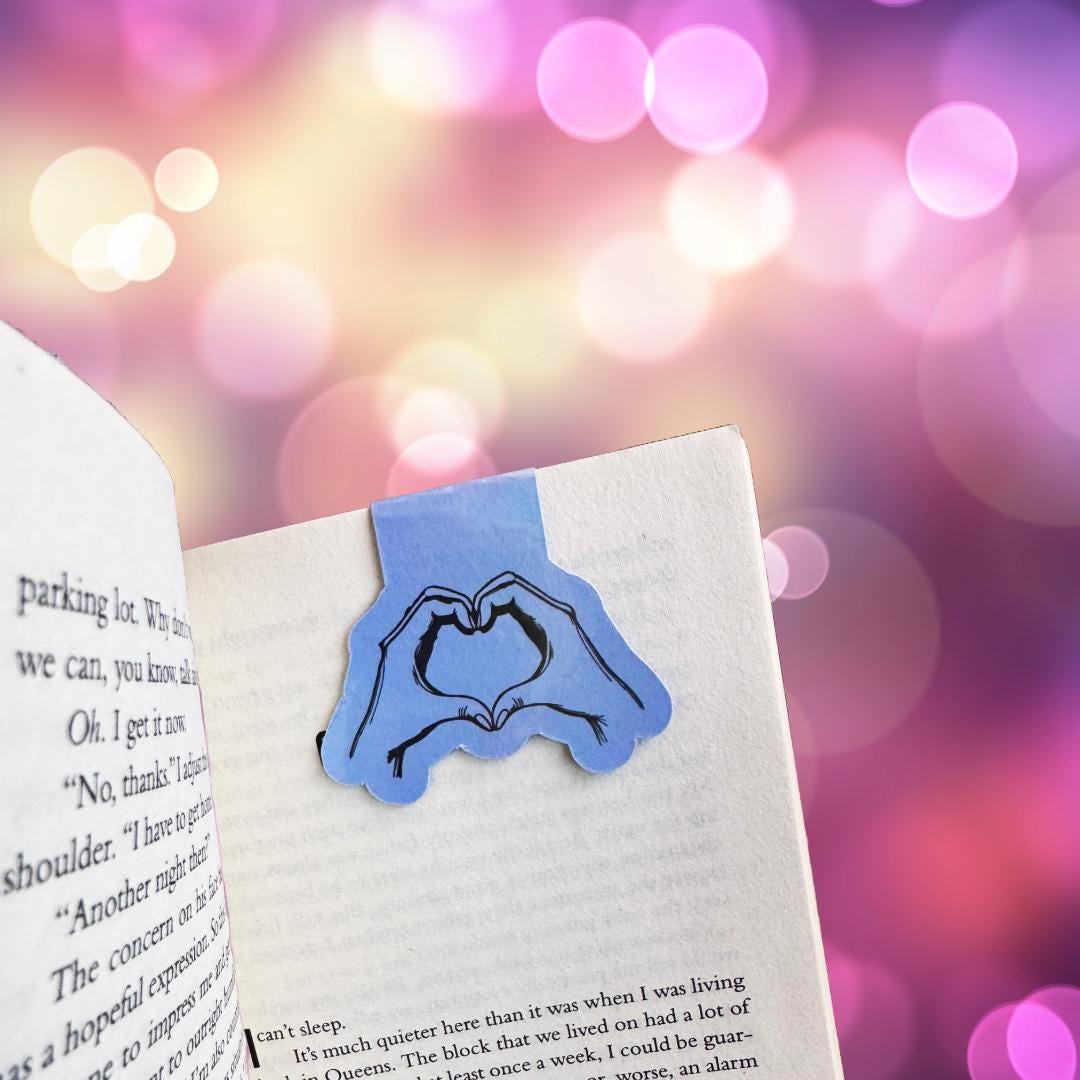 Taylor Swift Heart Hands, Holographic Die-cut Magnetic Bookmark - Etsy