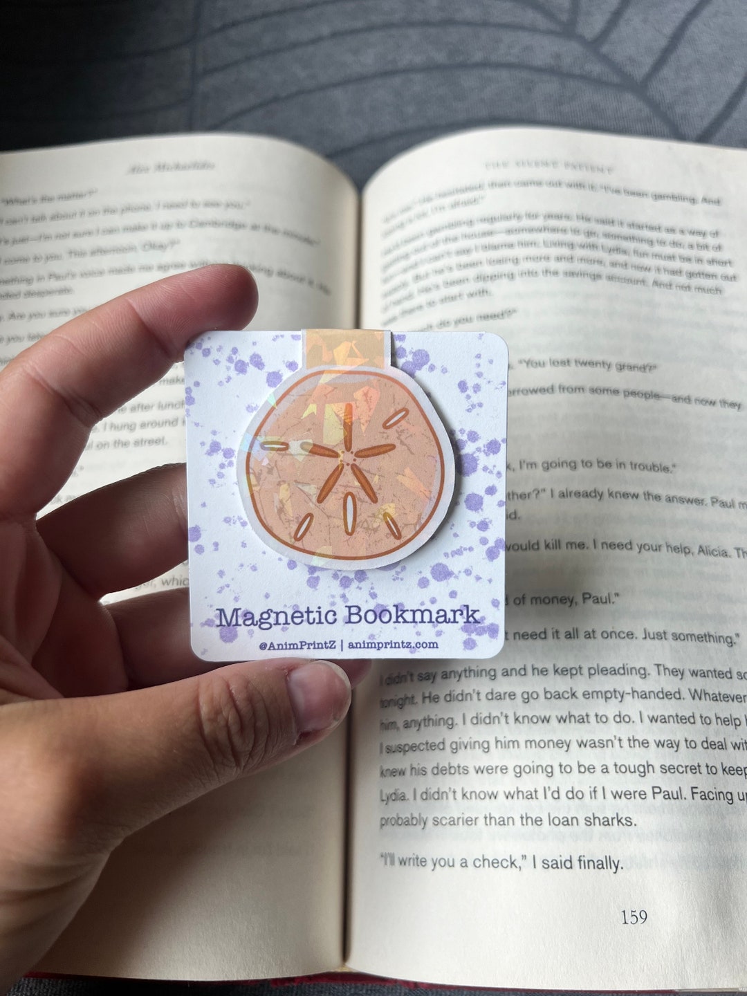 Holographic Sand Dollar Magnetic Bookmark Die-cut Bookmark - Etsy
