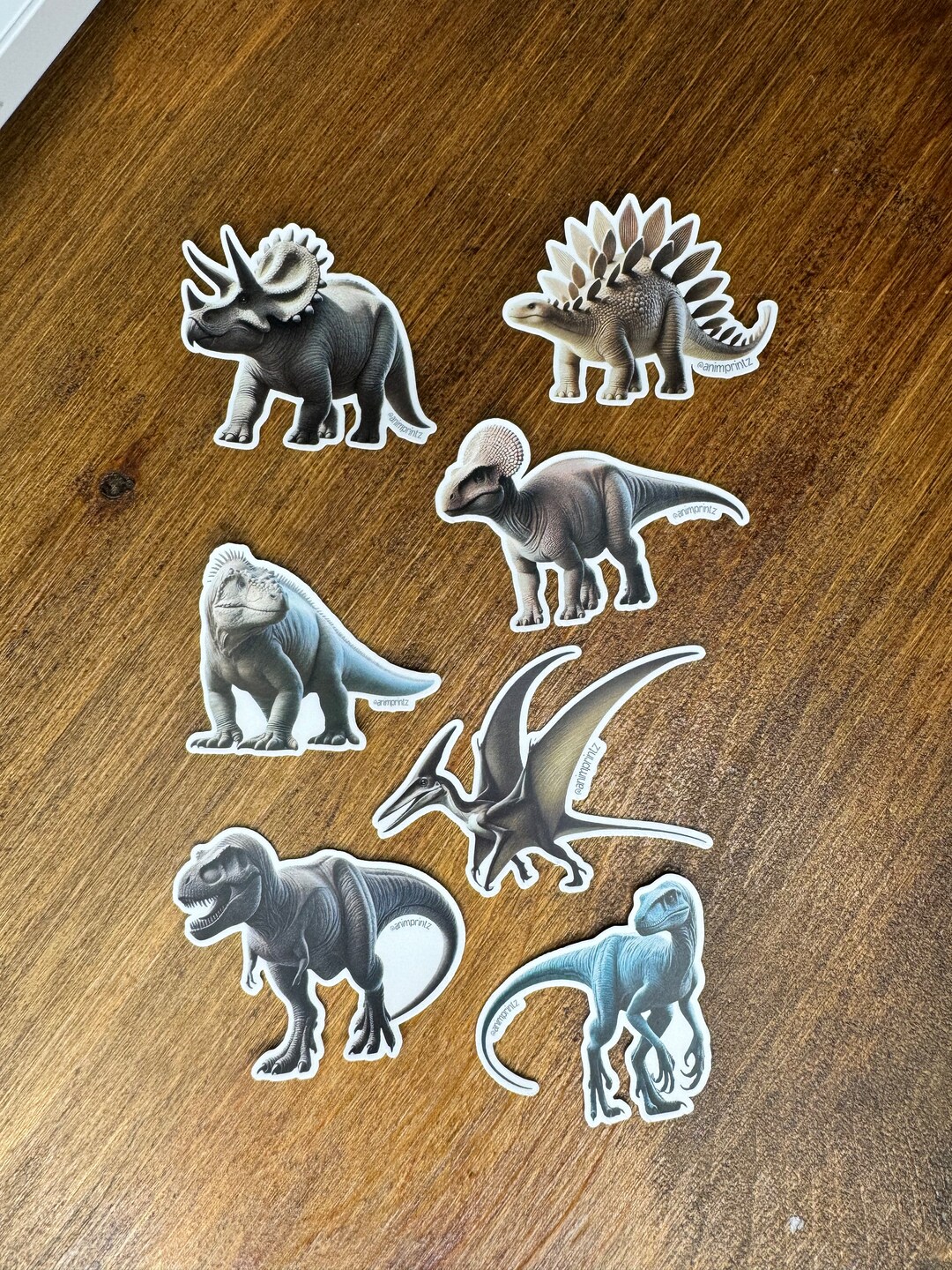 Dinosaur, Matte Vinyl Sticker Pack Die-cut - Etsy
