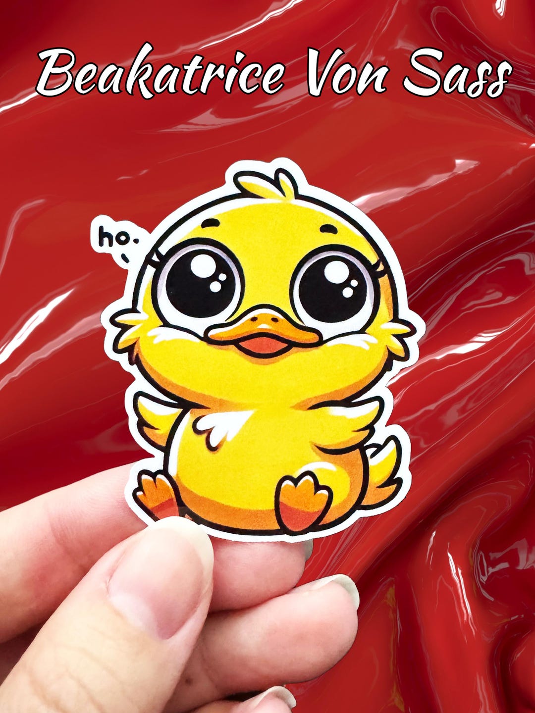 Beakatrice Von Sass Duck Sticker: Sassy Waterproof Vinyl Decal - Etsy