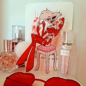 Angel Dust Pretty in Red Hazbin Hotel Doublesided Acrylic - Etsy