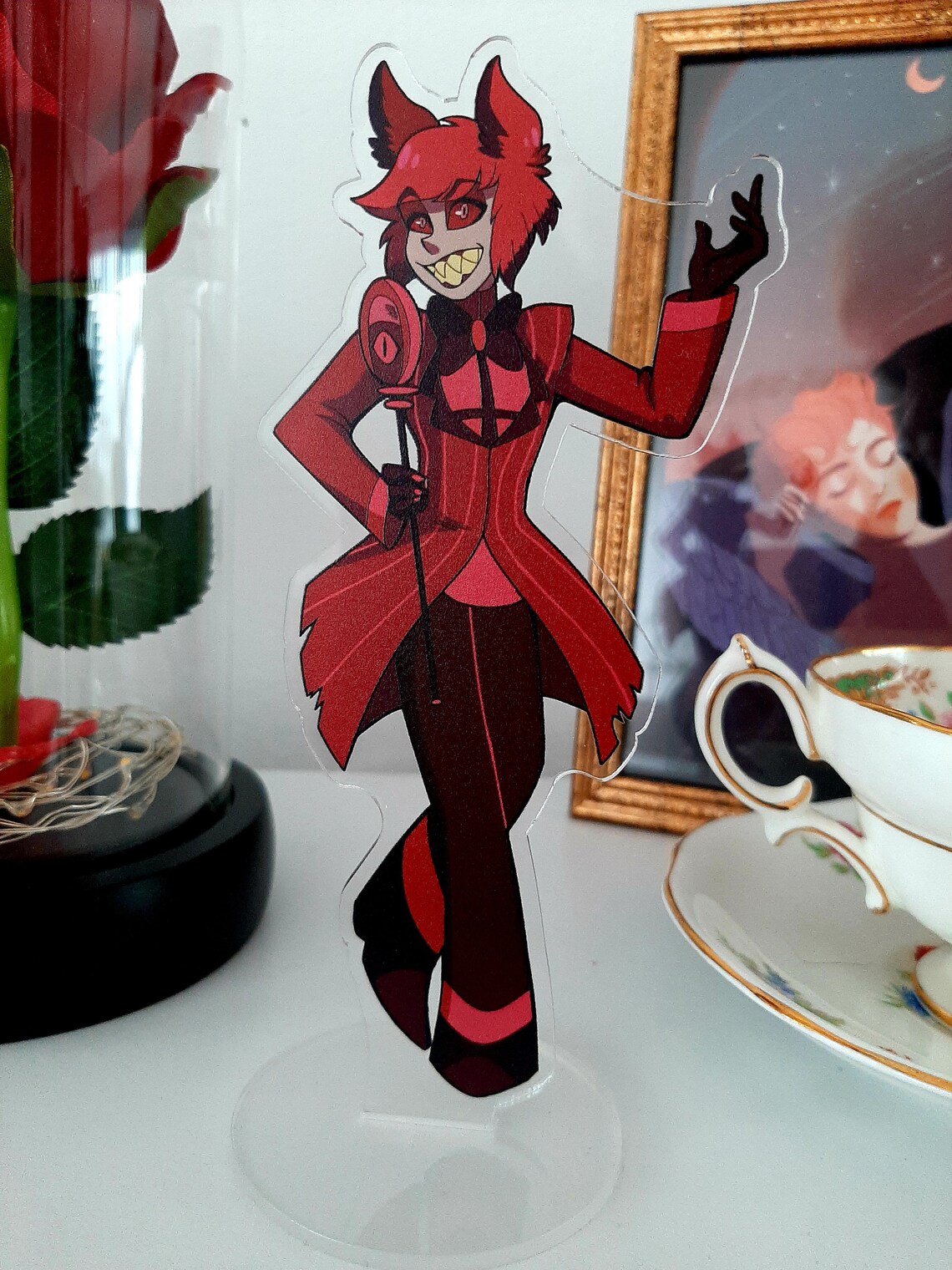 New Hazbin Hotel Neon Alastor Limited Edition Standee Sold Out Helluva