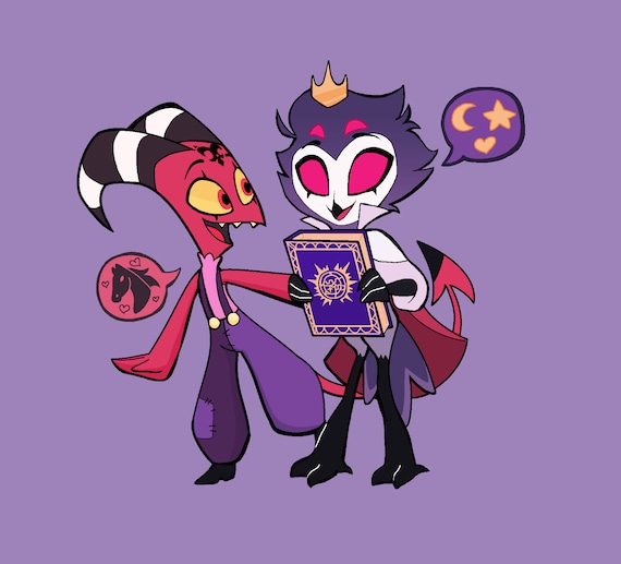 Baby Stolas & Blitzo Inspired Helluva Boss Mini Standee - Etsy Denmark