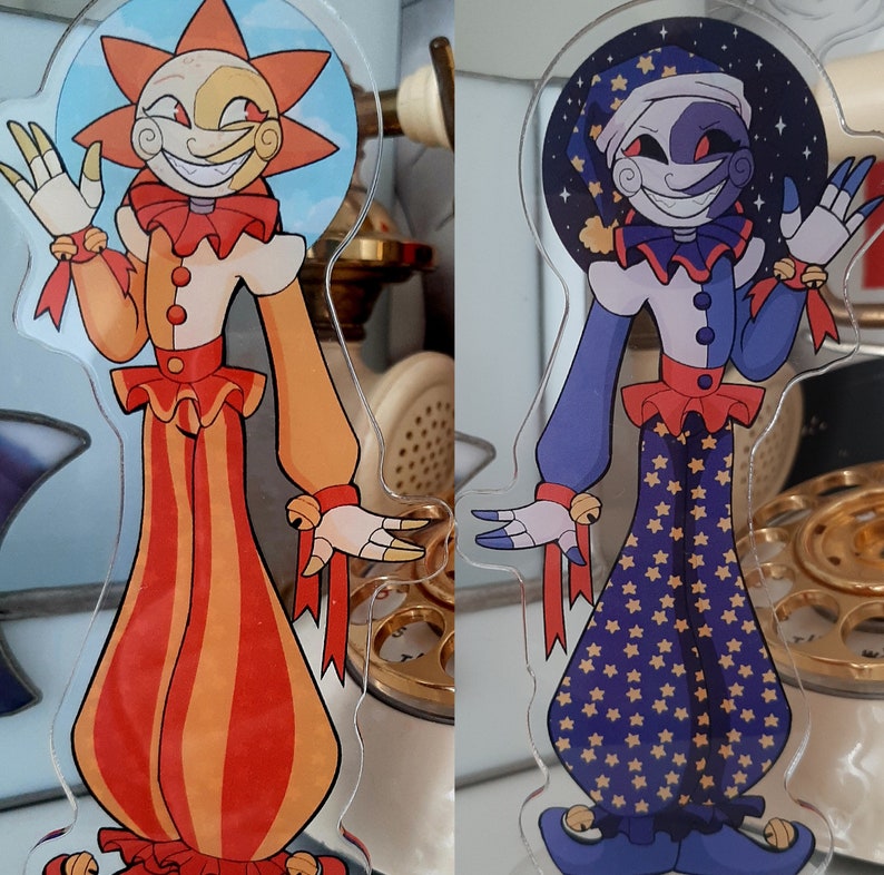 Sun and Moon Fnaf Inspired Acrylic Stand | Etsy