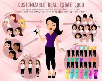 Real Estate Cartoon Logo - Etsy