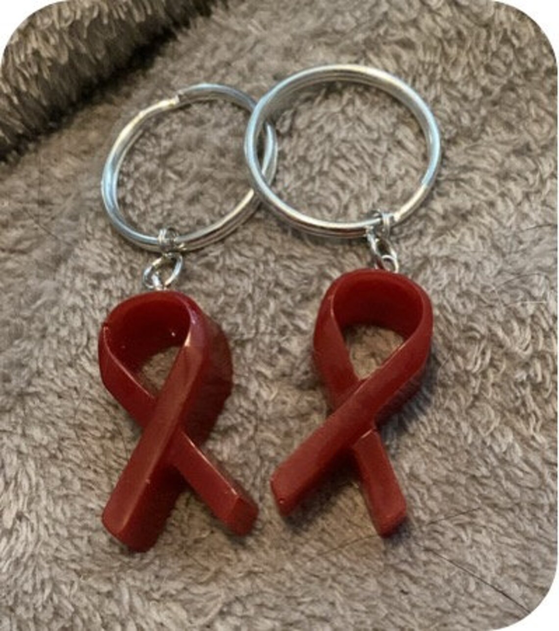 Cancer/support Ribbon Keychains - Etsy