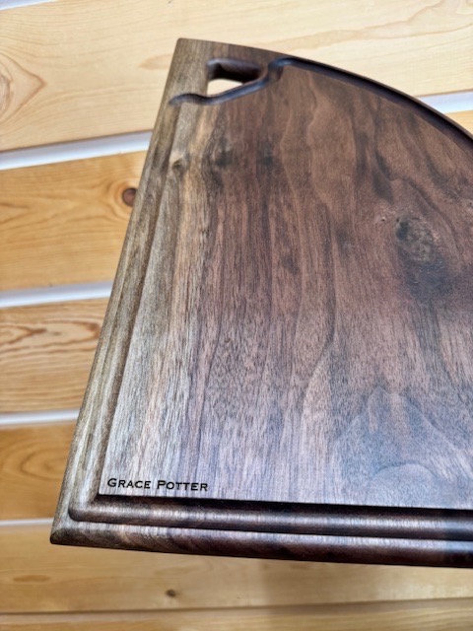 Handcrafted Oregon Black Walnut Cutting & Serving Board - Etsy