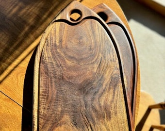 Handcrafted Oregon Black Walnut Cutting & Serving Board - Etsy
