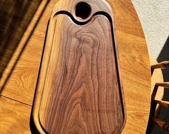 Handcrafted Oregon Black Walnut Cutting & Serving Board - Etsy