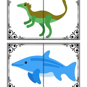 Dinosaur Matching Puzzle for Toddlers | Montessori-inspired Printable ...