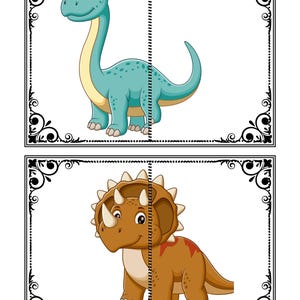 Dinosaur Matching Puzzle for Toddlers | Montessori-inspired Printable ...