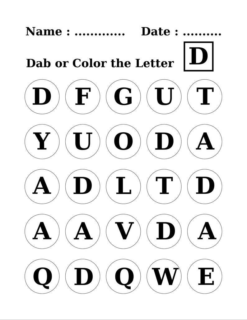 Alphabet Letter Hunt Coloring Pages for Kids | 28-page Find & Color ...