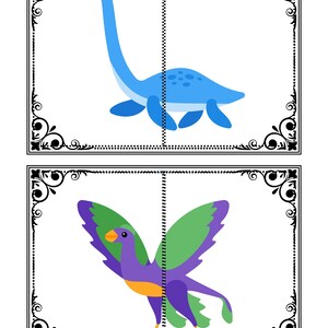 Dinosaur Matching Puzzle for Toddlers | Montessori-inspired Printable ...